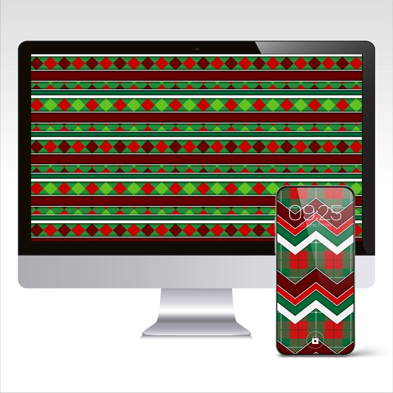 Wallpaper Background - Digital Paper | Seamless | Plaid, Checkered ...