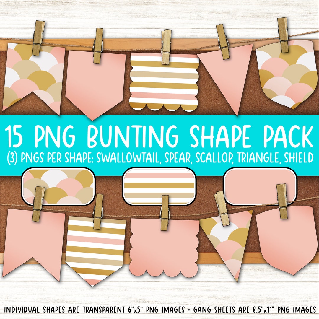 Pennant/bunting Banner Kit (for Walls & Bulletin Boards) | Mermaid Tail ...