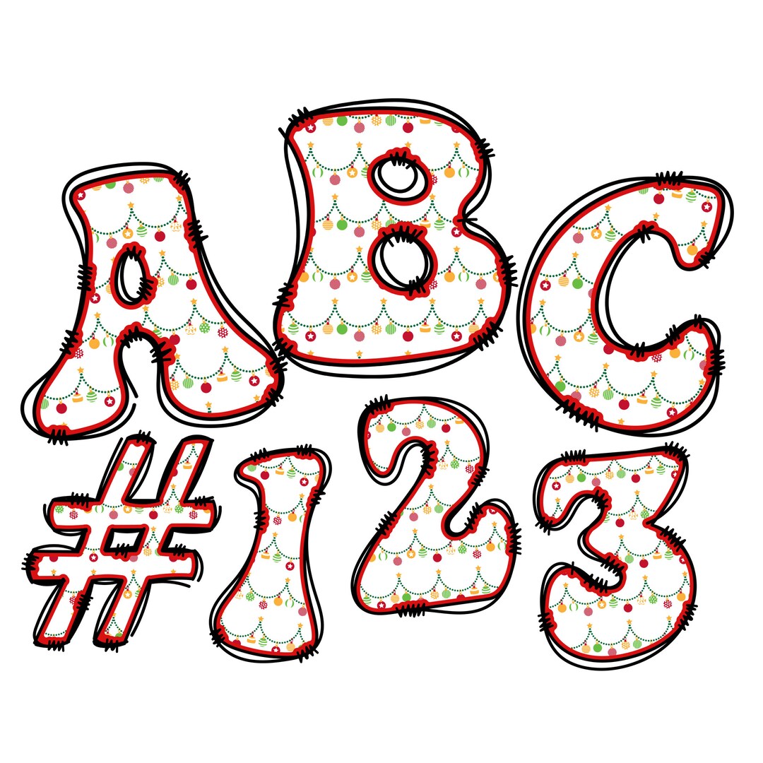 Digital Download | Doodle Retro AG - Christmas Bulb Fill Vintage | Hand ...