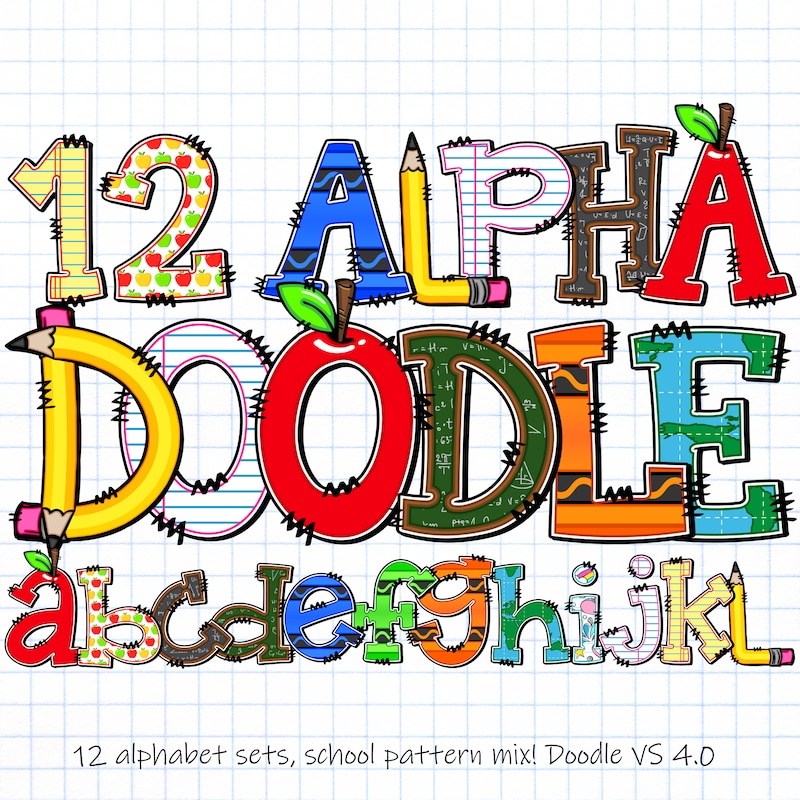 Chalkboard Doodle - Etsy