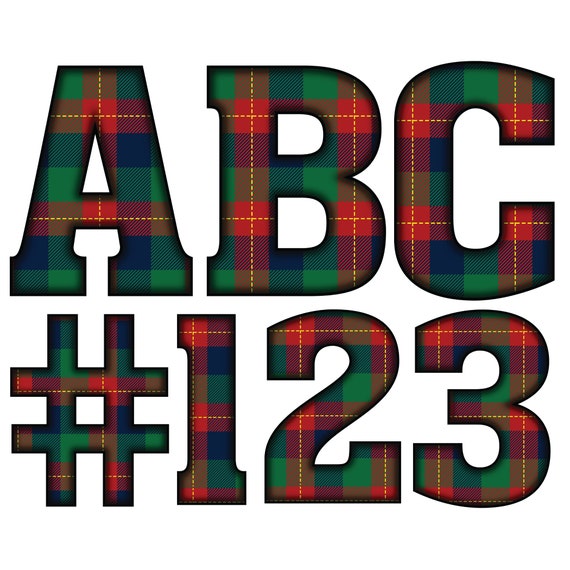 Craft Supplies & Tools Clip Art & Image Files Letters and Numbers ...