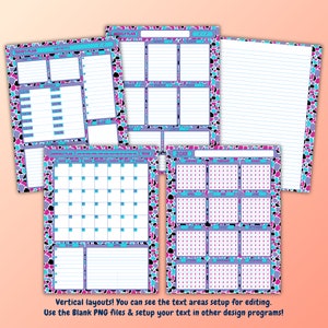 Calendar Pack - Editable Daily | Weekly | Monthly | Yearly, Purple ...