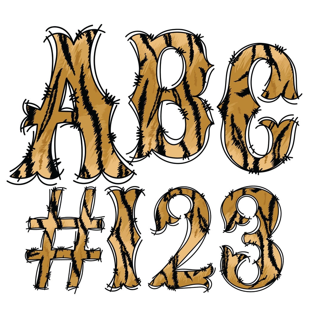 Digital Download | Western Doodle Tiger Stripe Pattern Fill | PNG ...