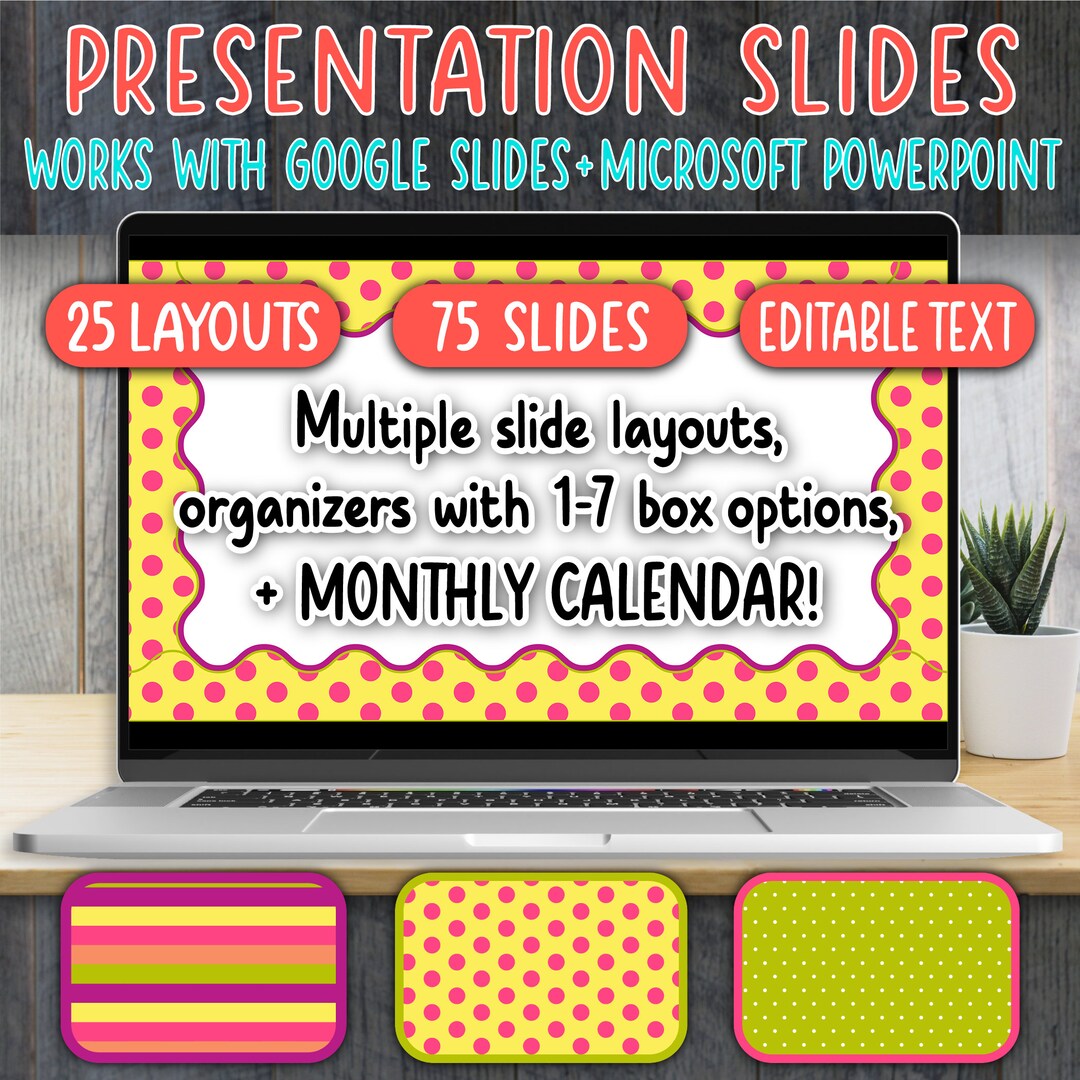 Google Slide & Powerpoint Templates (editable) | Teacher Presentation ...
