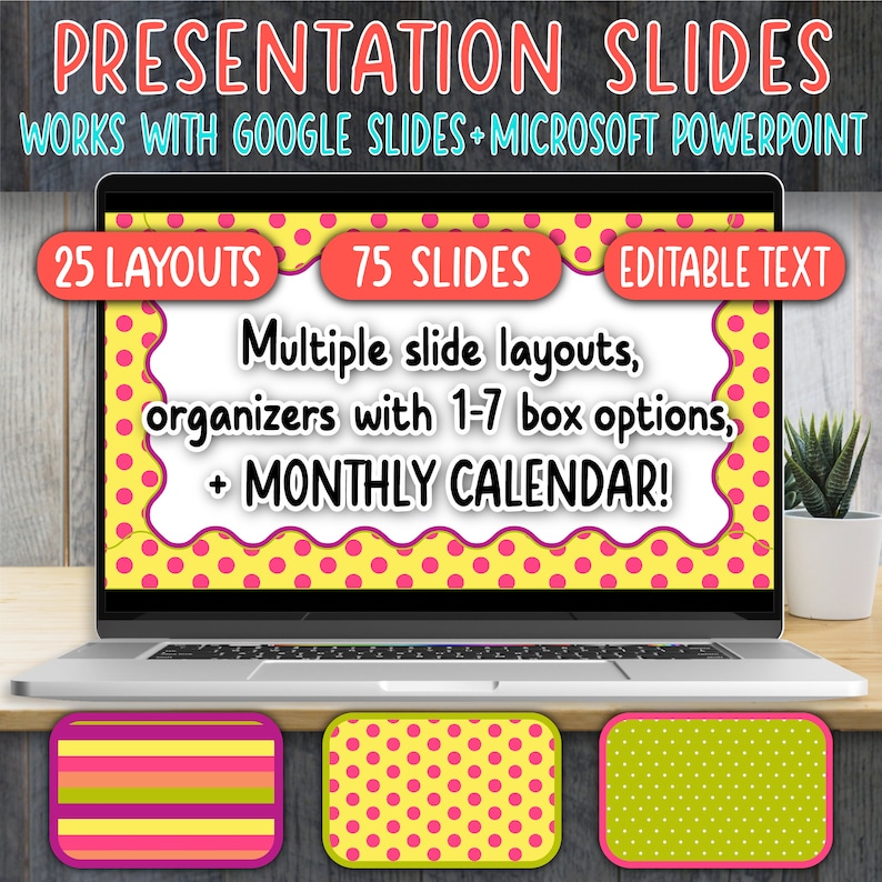Google Slide & Powerpoint Templates (editable) | Teacher Presentation ...
