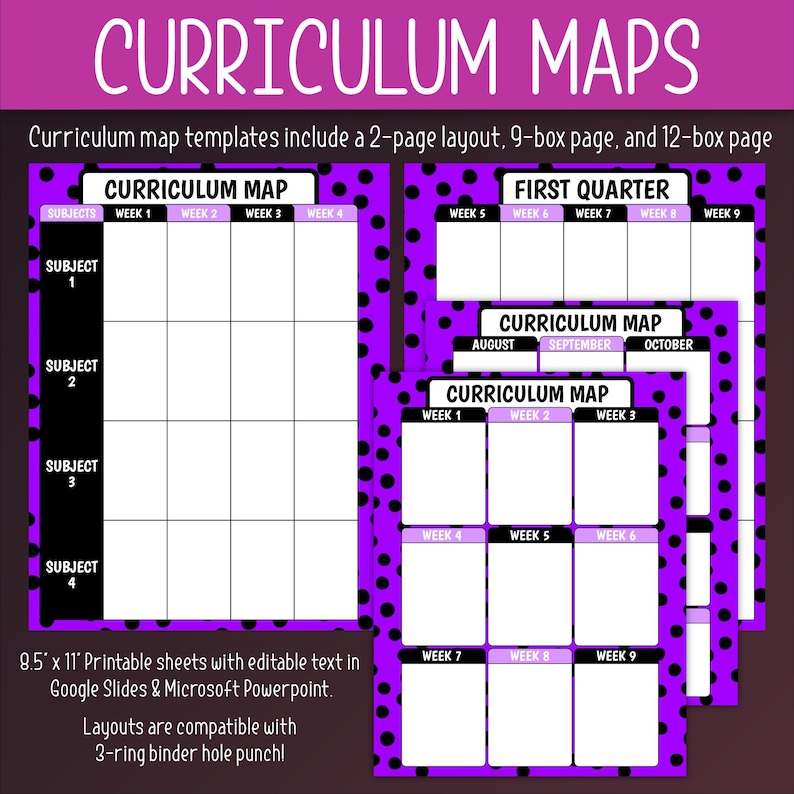 Lesson Plan Sheets & Curriculum Maps (editable) | Geometric Shapes ...