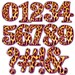 Digital Download | Leopard Pattern With Pink Accent Letters & Numbers ...