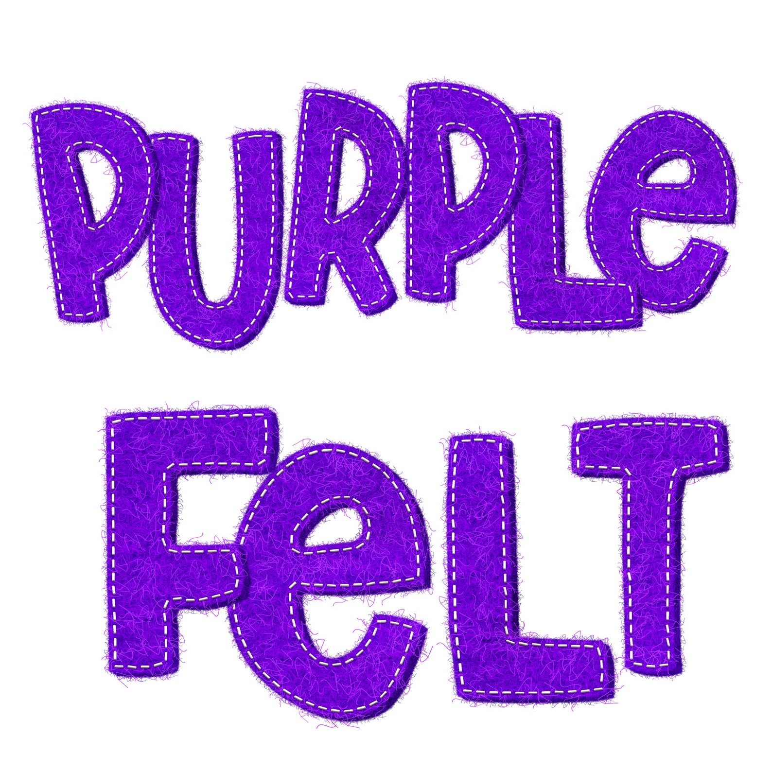 Digital Download Patch Felt Fuzzy Fringe in Purple With - Etsy