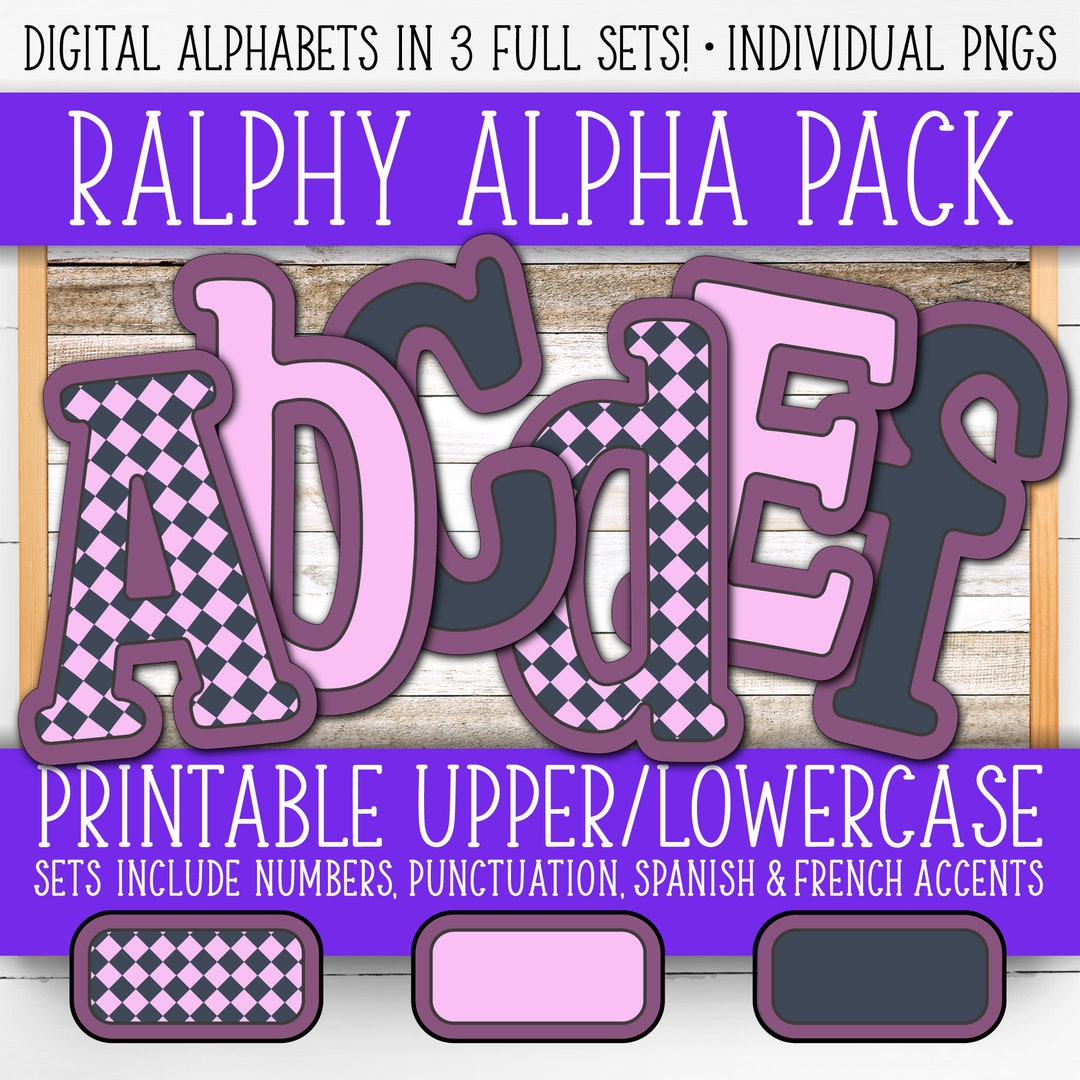 Alphabet Number Set for Boards - Ralphy | +french & Spanish | Teacher ...