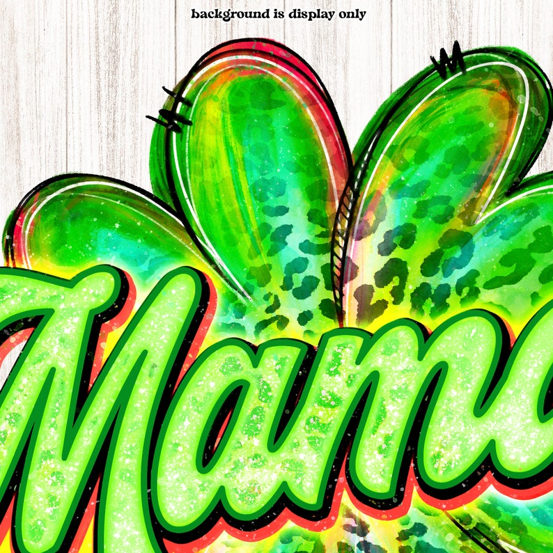 Mama Clover PNG Lucky Mama Digital Download With 4 Leaf - Etsy