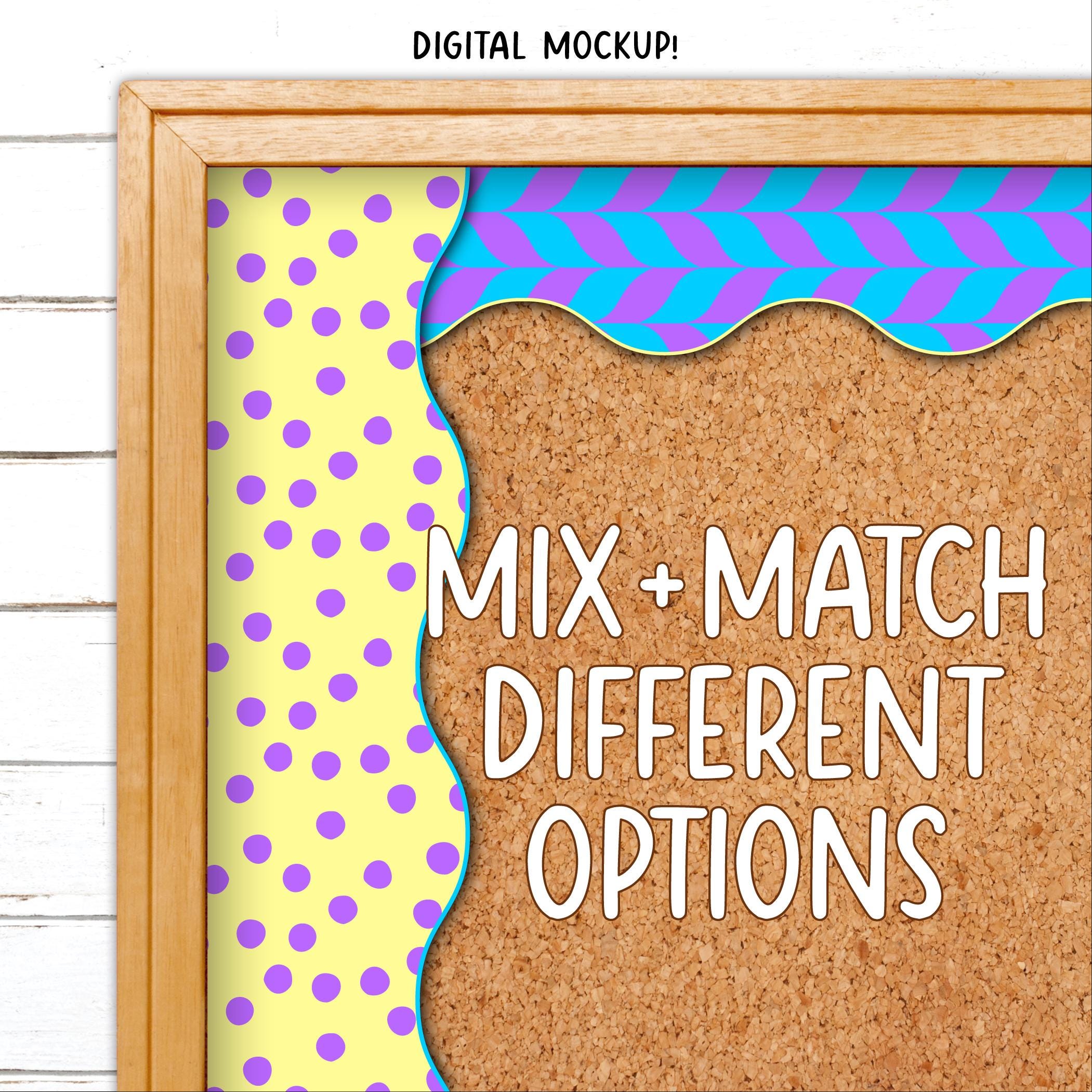 Borders for Bulletin Boards | Print & Cut, Seamless | Geometric ...