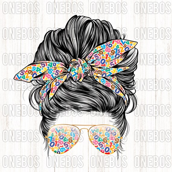 Messy Teacher PNG Number Pattern Mama PNG Pattern Fill Mom | Etsy