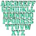 Digital Download | Kelly Green Rustic Marquee Letters-numbers | PNG ...