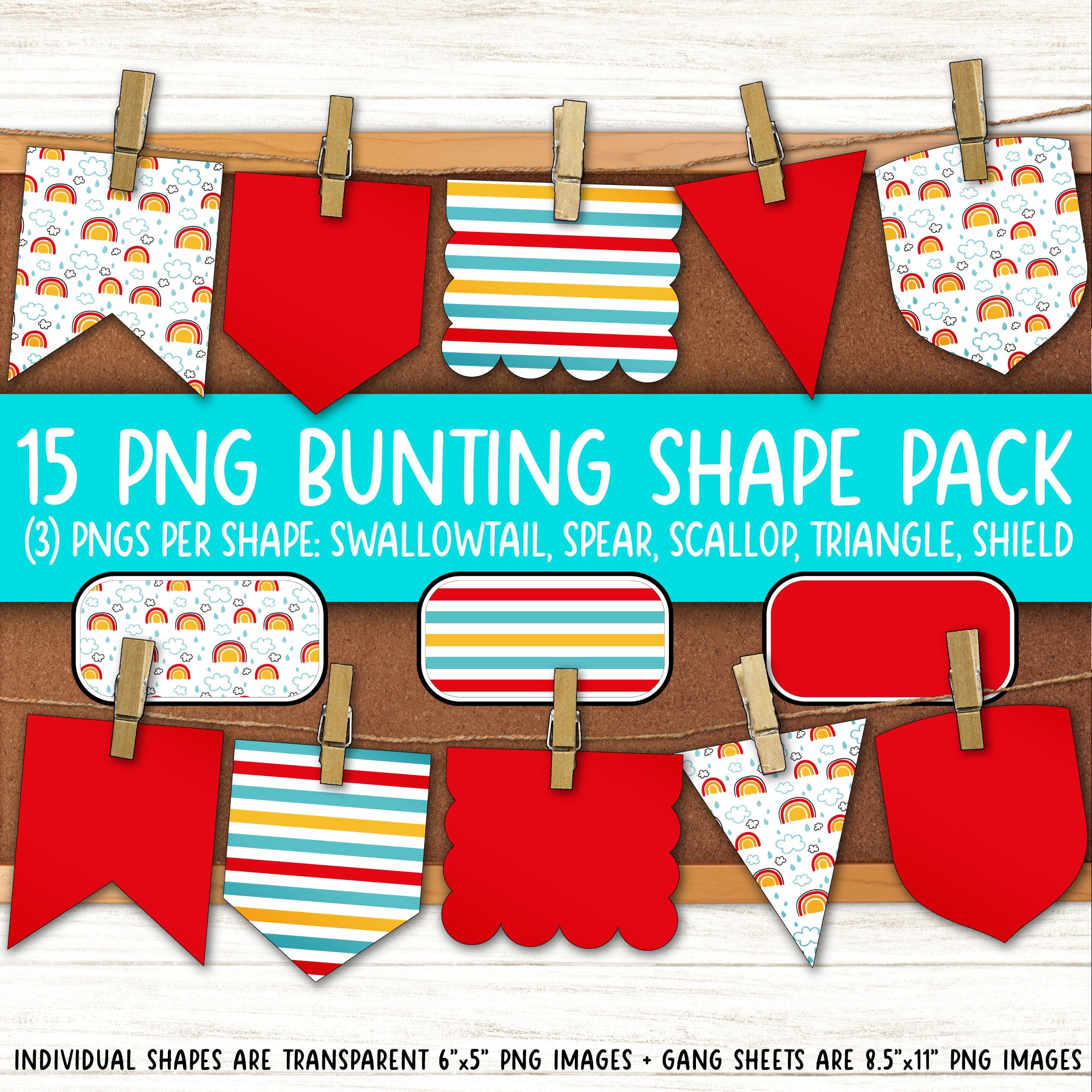 Pennant/bunting Banner Kit (for Walls & Bulletin Boards) | Rainbows ...