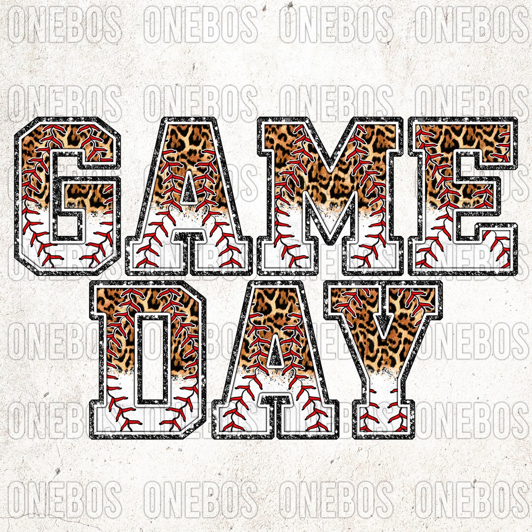 GAME DAY Digital Design, Clipart Image Graphic, Game Day Letters With ...