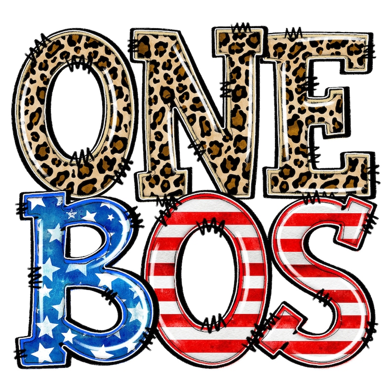 USA Flag Alphabet Letters PNG Bundle, Mix Match Patriotic Doodle ...