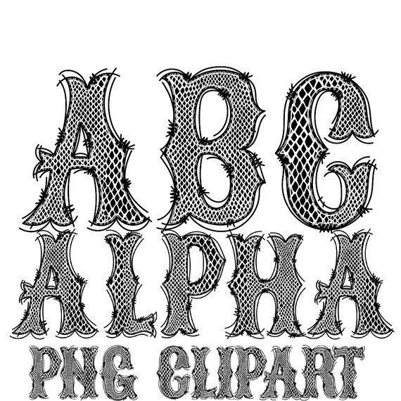 Doodle Alphabet Snake Skin Pattern Black & White Snakeskin - Etsy