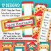 Digital Bookmarks (printable), Clipart Bundle Set of 12 | Lined & Blank ...