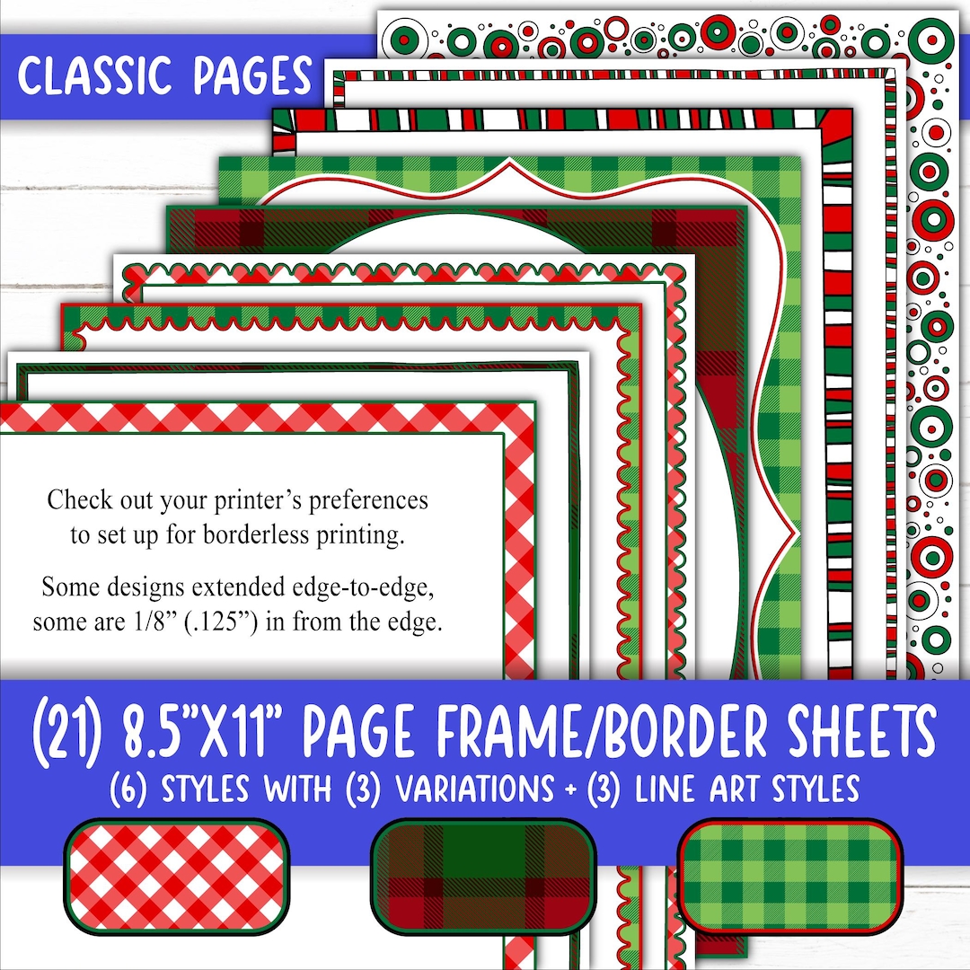 Framed Page Templates, Certificate & Award Style | Plaid, Checkered ...
