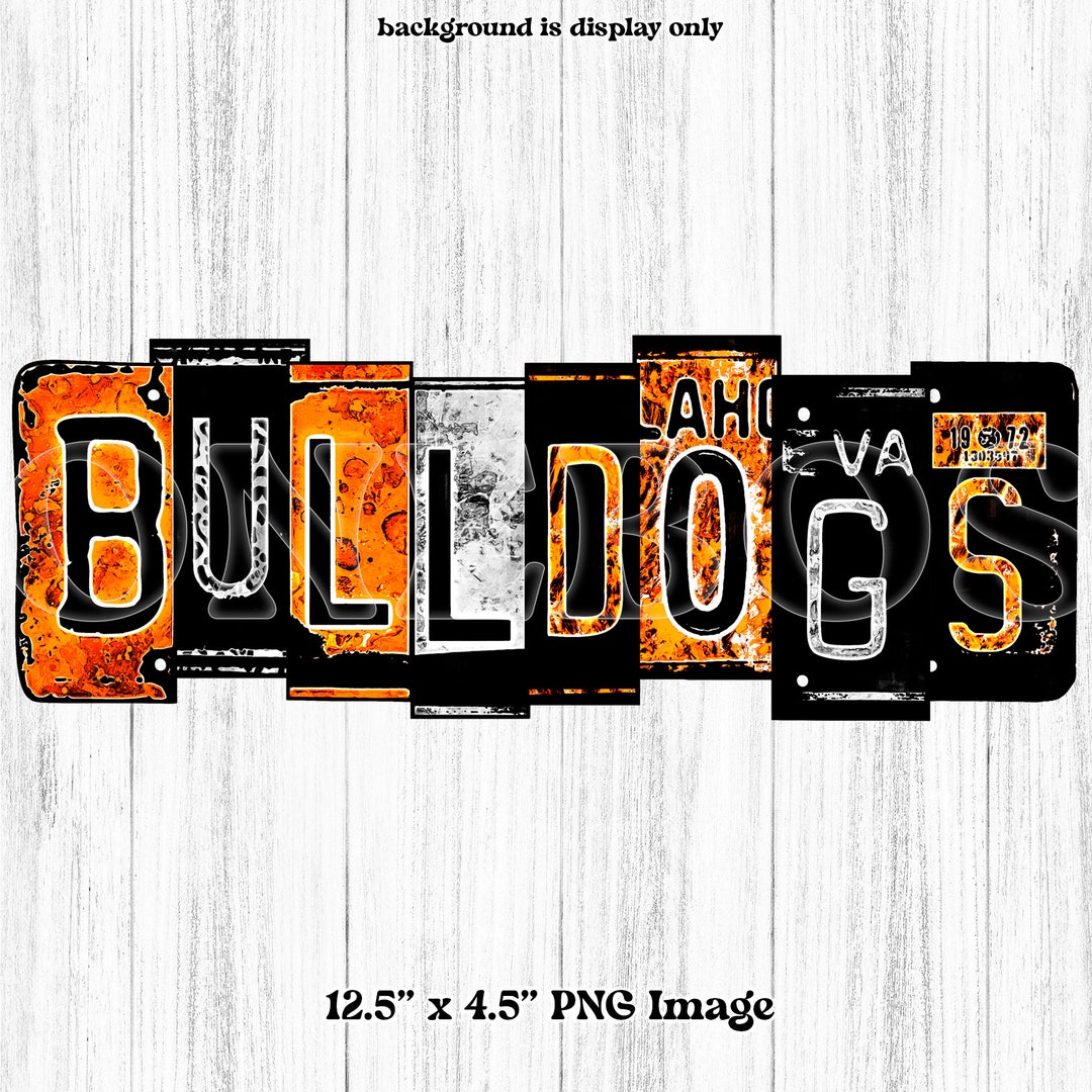 Bulldogs PNG, Orange White Grey Black, Leopard, Watercolor, License ...
