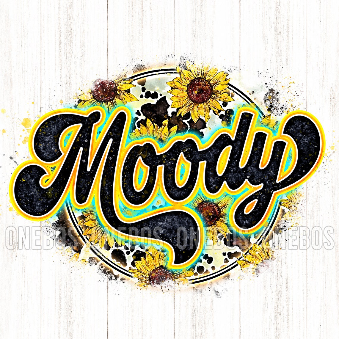 Digital Moody PNG Retro Groovy Letters Tail on Round - Etsy