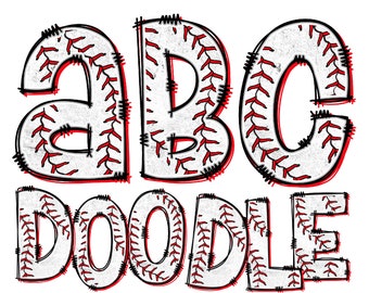 Baseball Letters - Etsy