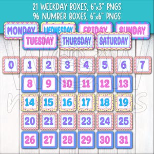 Wall Calendar - Standard - for Teachers | Geometric, Chevron, Polka Dot ...