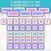 Wall Calendar - Standard - for Teachers | Geometric, Chevron, Polka Dot ...