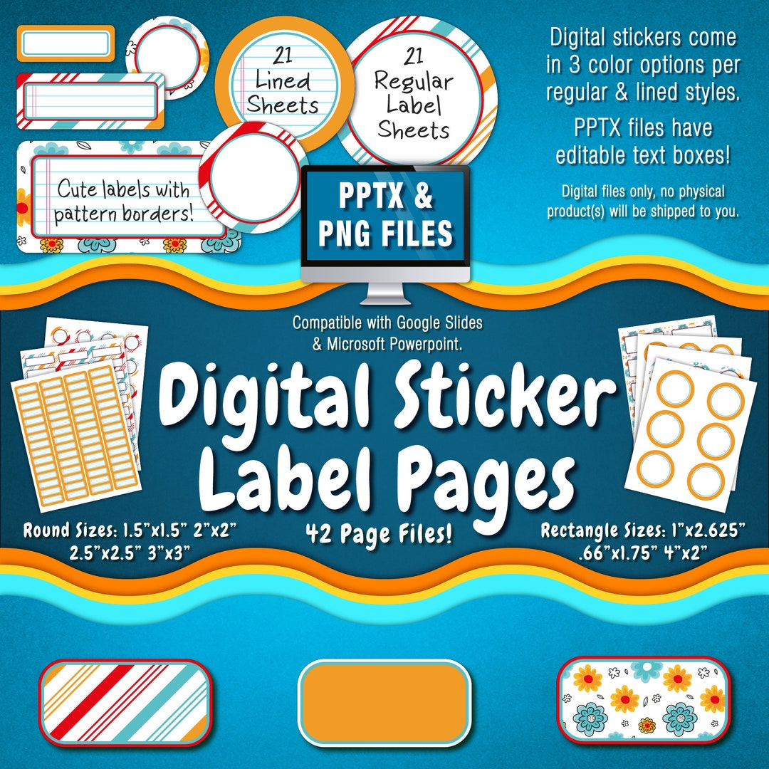 Label Sheet Templates, Editable Text | Avery Compatible | Sunny, Spring ...