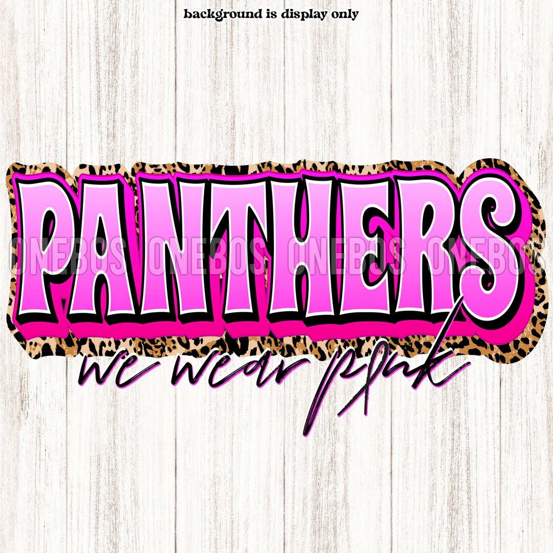 Panthers Breast Cancer PNG, We Wear Pink, Pinktober Awareness School ...