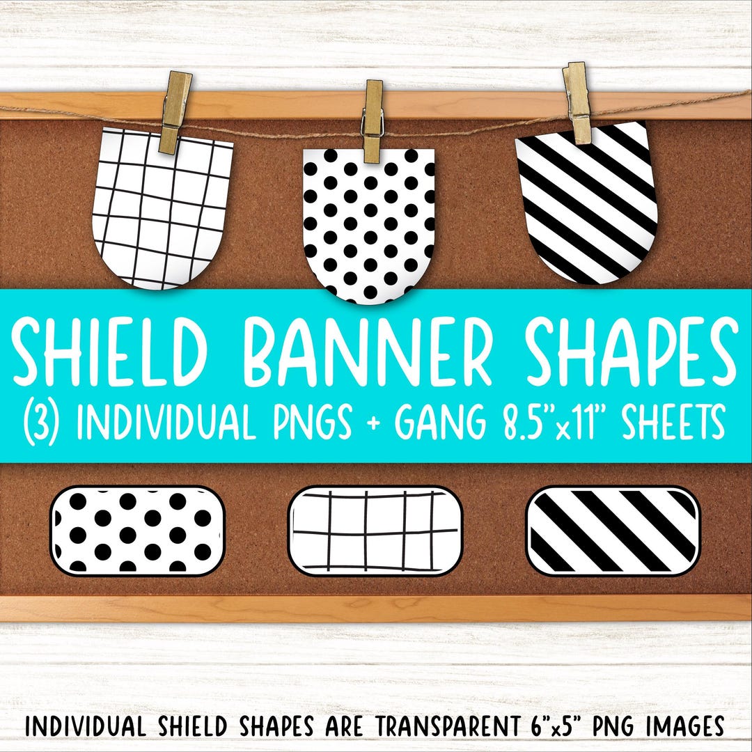 Pennant/bunting Banner - Shield Shape (for Walls & Bulletin Boards ...