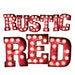 Digital Download Red Rustic Marquee Letters & Numbers PNG | Etsy