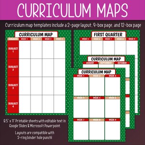 Lesson Plan Sheets & Curriculum Maps (editable) | Polkadots, Mini Dot ...