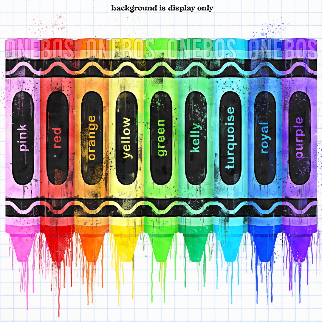 Crayon Watercolor PNG, Splatter Grunge Dripping Crayons Upside Down ...