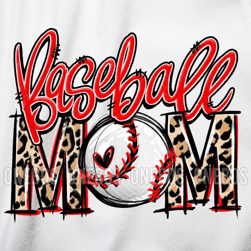 Baseball Mom PNG Leopard Baseball Mama Sublimation Design - Etsy