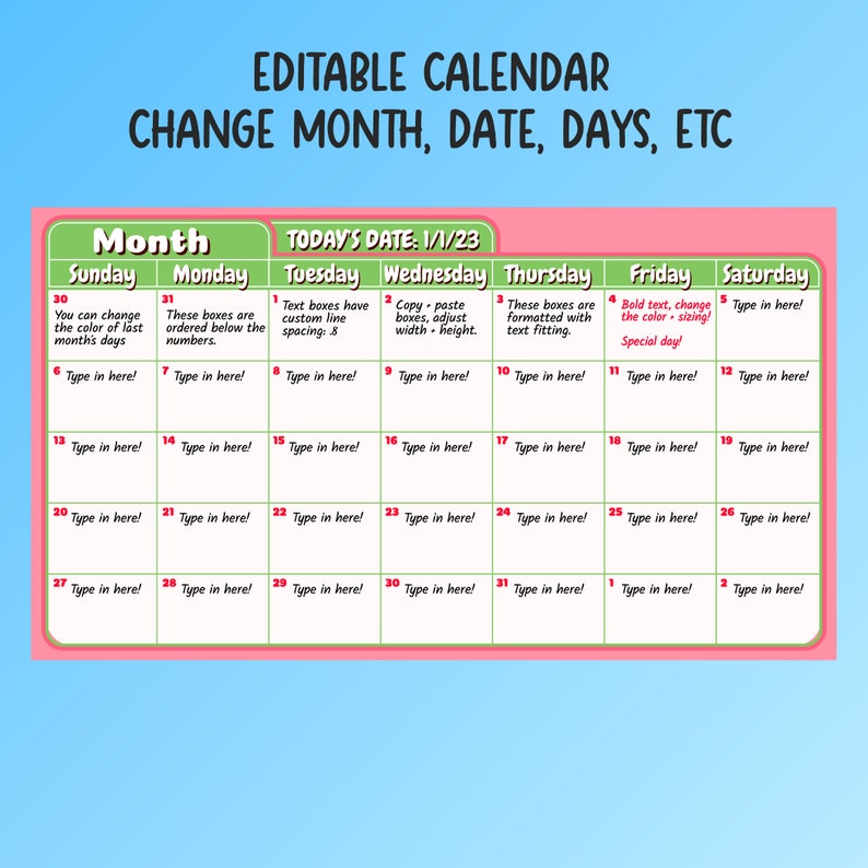 Google Slide & Powerpoint Templates (editable), Pink and Green Happy ...