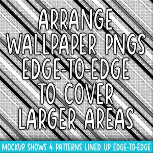 Wallpaper Background - Digital Paper | Seamless | Black, White, Ink ...