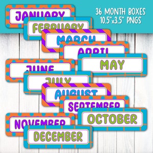Wall Calendar - Standard - for Teachers | Grid, Stripes, Polka Dots ...