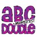 Digital Download Doodle Letters Purple Pink 1 Pattern Fill PNG Clipart ...
