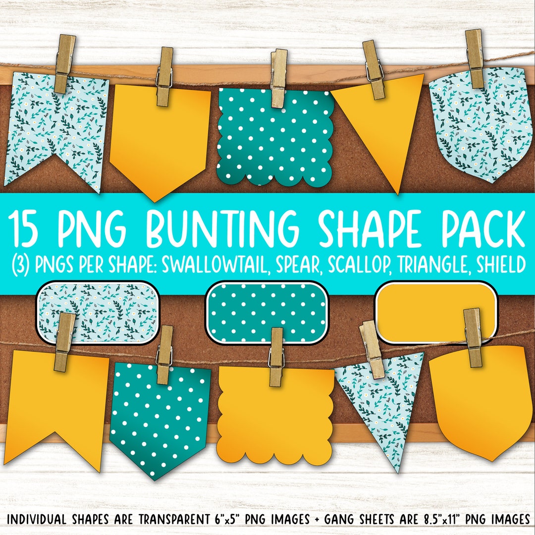 Pennant/bunting Banner Kit (for Walls & Bulletin Boards) | Spring ...