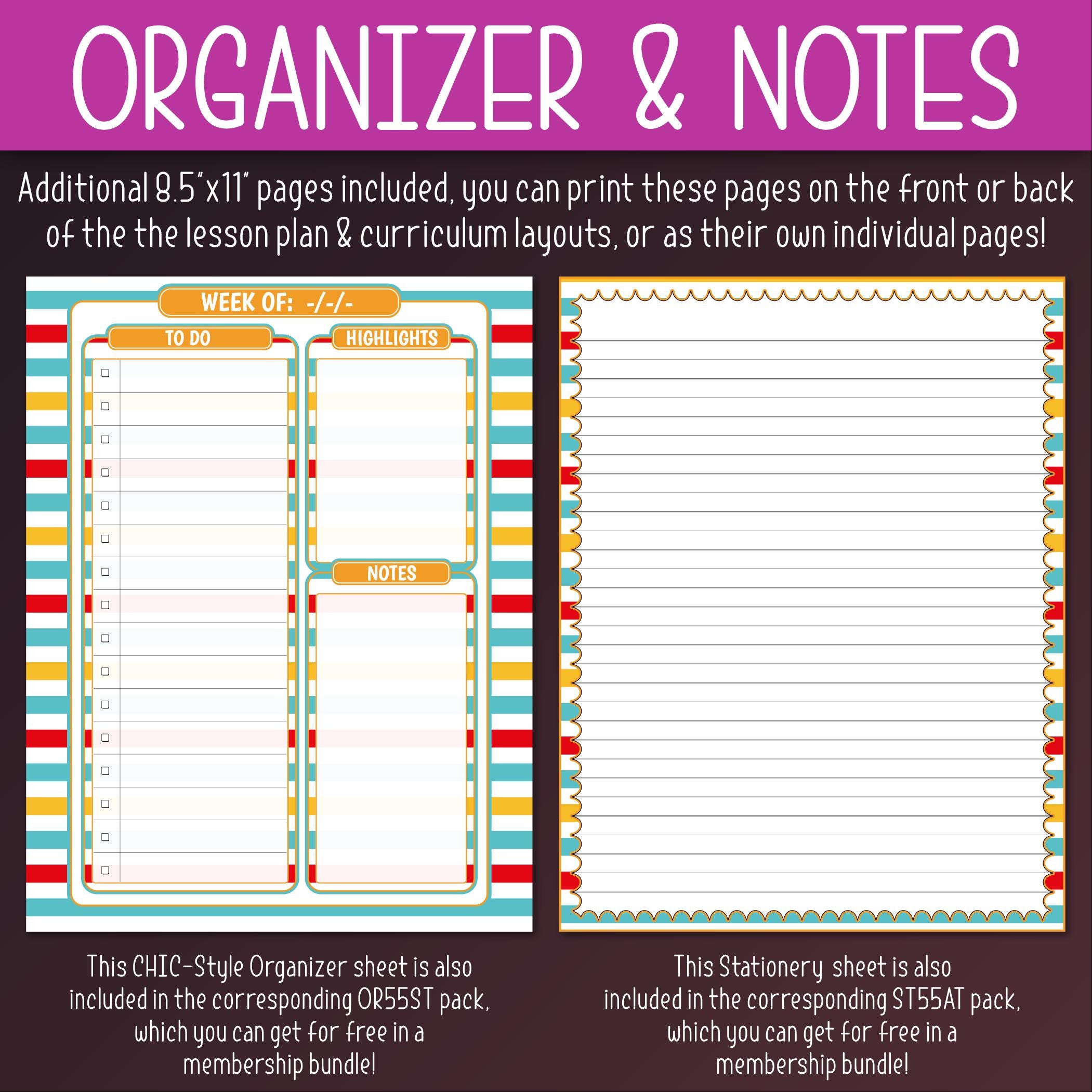 Lesson Plan Sheets & Curriculum Maps (editable) | Teacher Planner ...