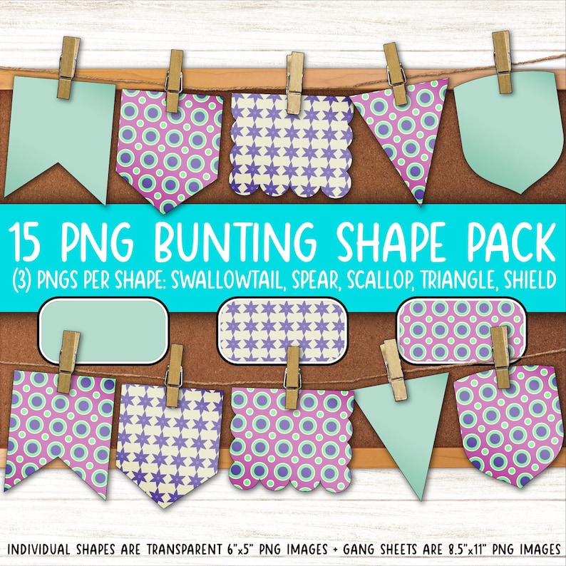 Pennant/bunting Banner Kit (for Walls & Bulletin Boards) | Circles ...