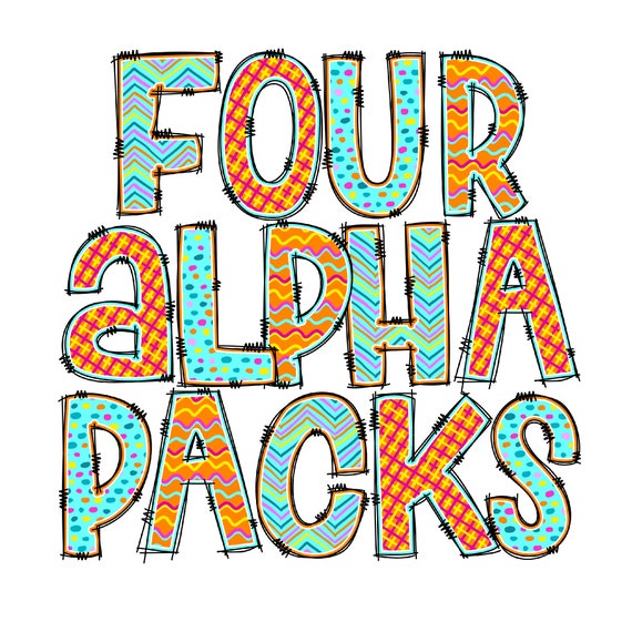 Alphabet Bundle Clipart Spring Easter Letters and Numbers - Etsy