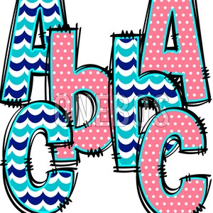 Boho Tropical Alphabet Bundle PNG, Sublimation Beach Nautical Floral ...