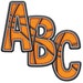 PNG Basketball Alphabet, Faux Embroidery Stitch Alpha, Classic, Orange ...