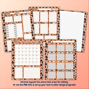 Calendar Pack - Editable Daily | Weekly | Monthly | Yearly | Fall ...