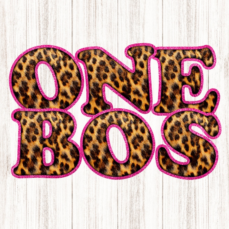 Leopard Pattern Alphabet With Pink Glitter Accent, PNG, Clipart ...