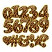 Digital Download | Leopard Pattern With Gold Accent Letters & Numbers ...