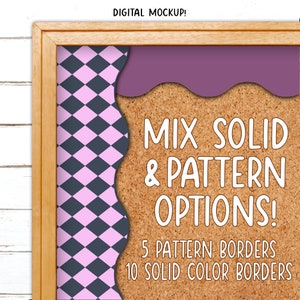 Borders for Bulletin Boards | Print & Cut, Seamless | Classroom Board ...