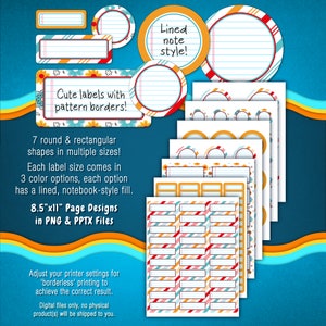 Label Sheet Templates, Editable Text | Avery Compatible | Sunny, Spring ...